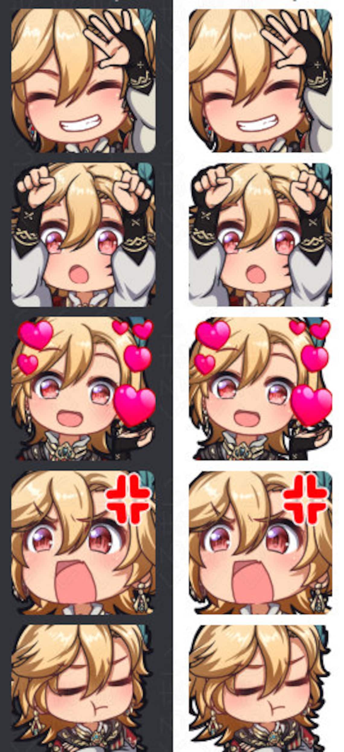 Twitch Emote Pack, Genshin Kaveh 5 Emotes, Streamer, Discord, Etc ...