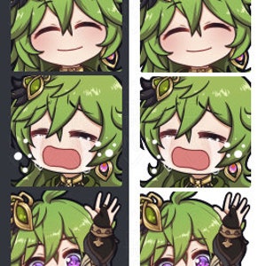 Twitch Emote Pack, Genshin Collei, 5 Emotes, Streamer, Discord, Etc ...