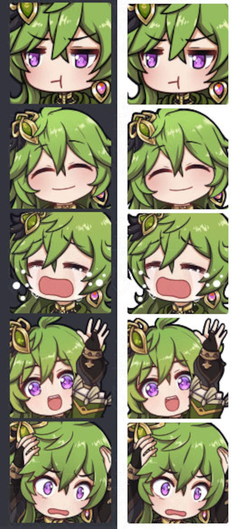 Twitch Emote Pack, Genshin Collei, 5 Emotes, Streamer, Discord, Etc ...