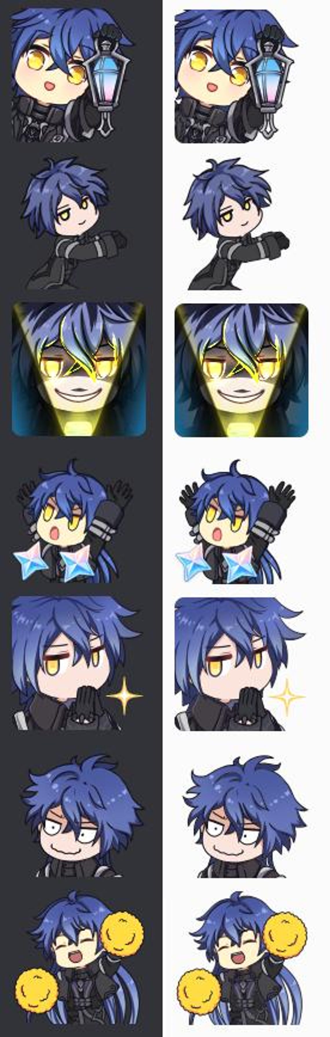 7 Twitch/discord Flins (genshin Impact) Animated Emote Pack - Etsy