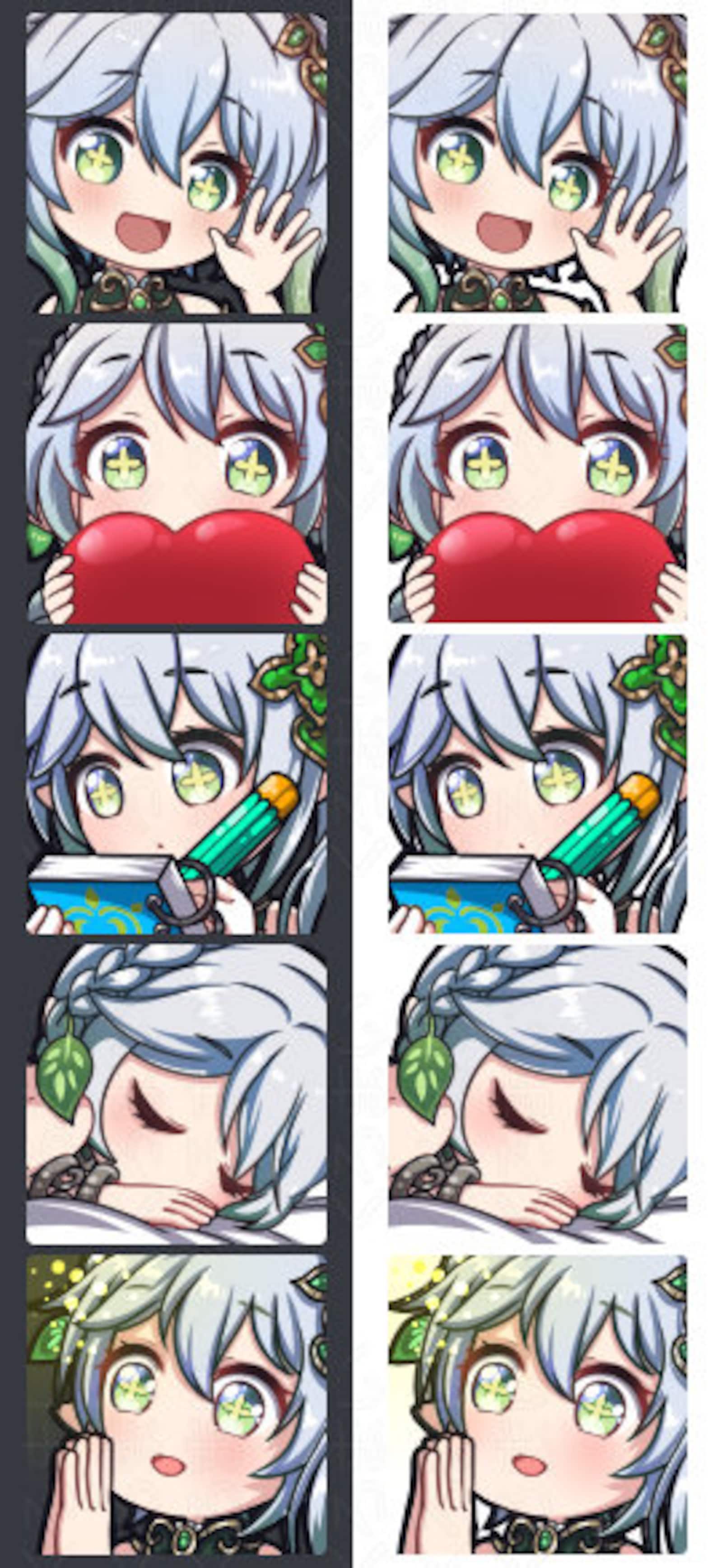 Twitch Emote Pack, Genshin Nahida [kusanali] 5 Emotes, Streamer ...