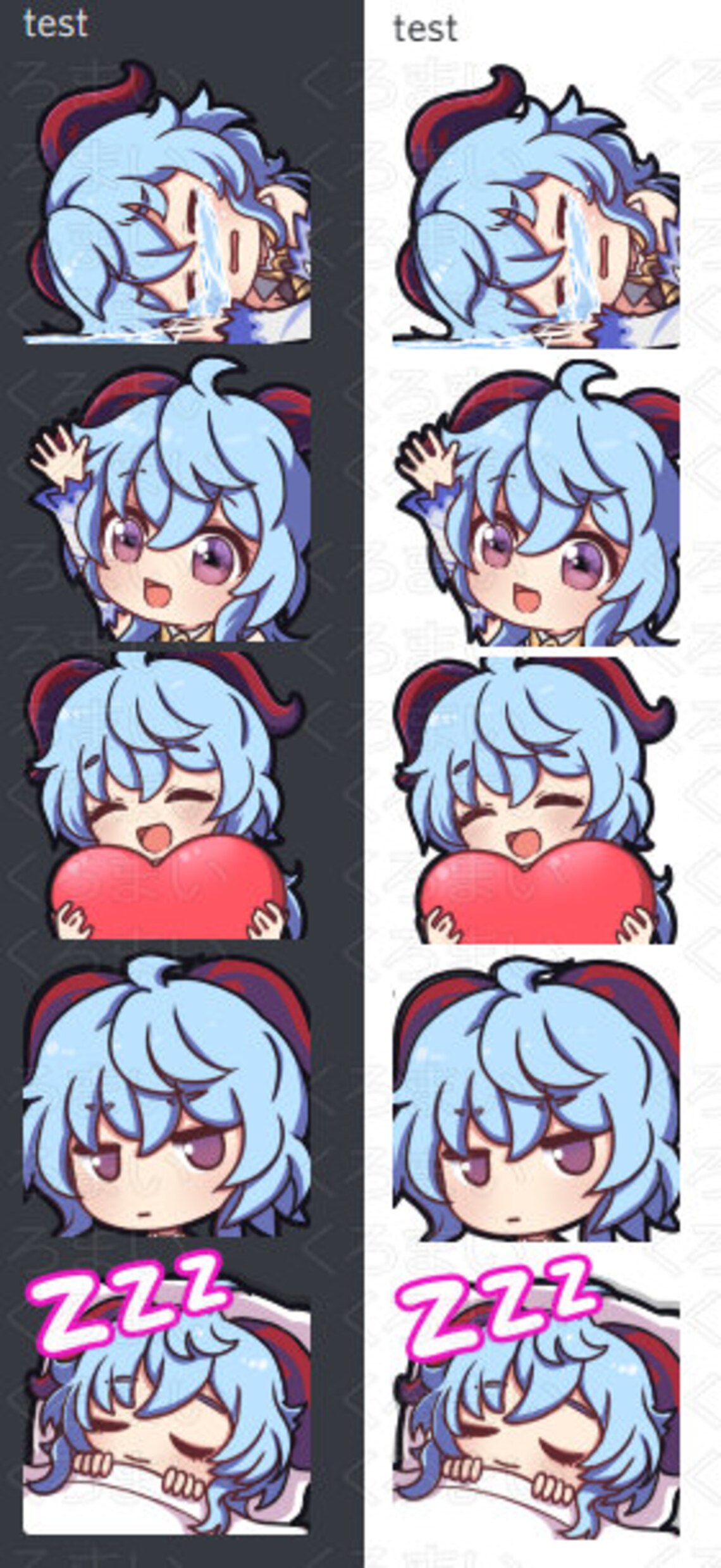 Twitch Emote Pack Genshin Ganyu 5 Emotes Streamer Discord - Etsy Israel