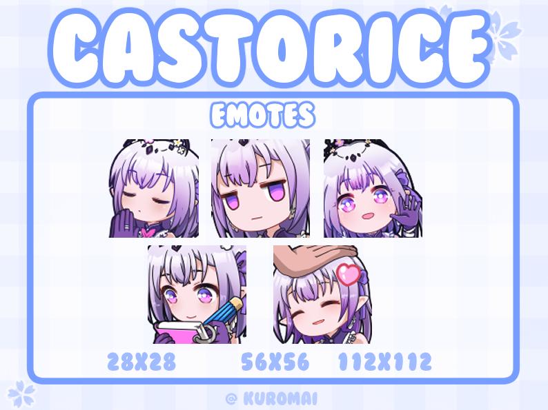 Twitch, Emote, Pack, Honkai Star Rail, Castorice 5 Emotes, Streamer ...