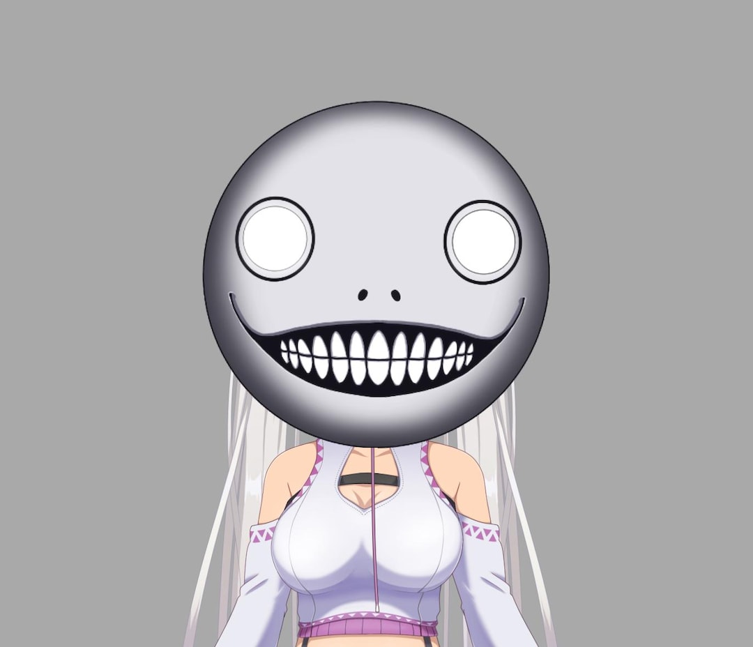 Vtuber Asset Nier Emil - Yoko Taro - Mask - Etsy