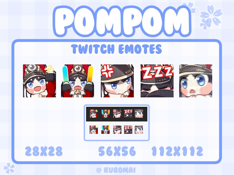 Twitch, Emote, Pack, Honkai Star Rail, Pompom, 5 Emotes, Streamer ...
