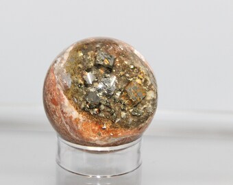 Pyrite and Quartz Sphere - Etsy