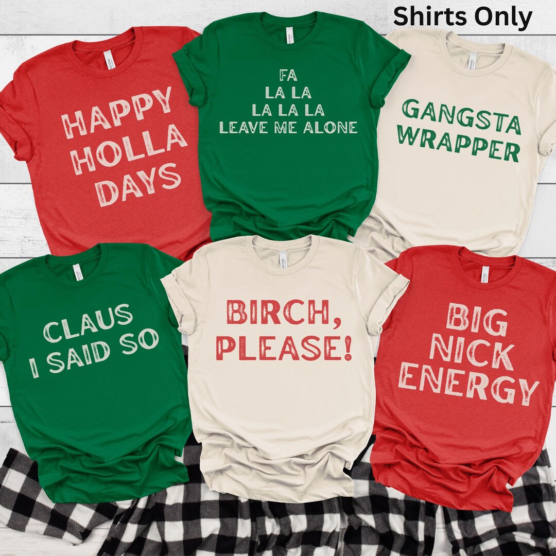 Family Christmas Gen Z Sarcastic Pajamas, Matching Family Christmas ...