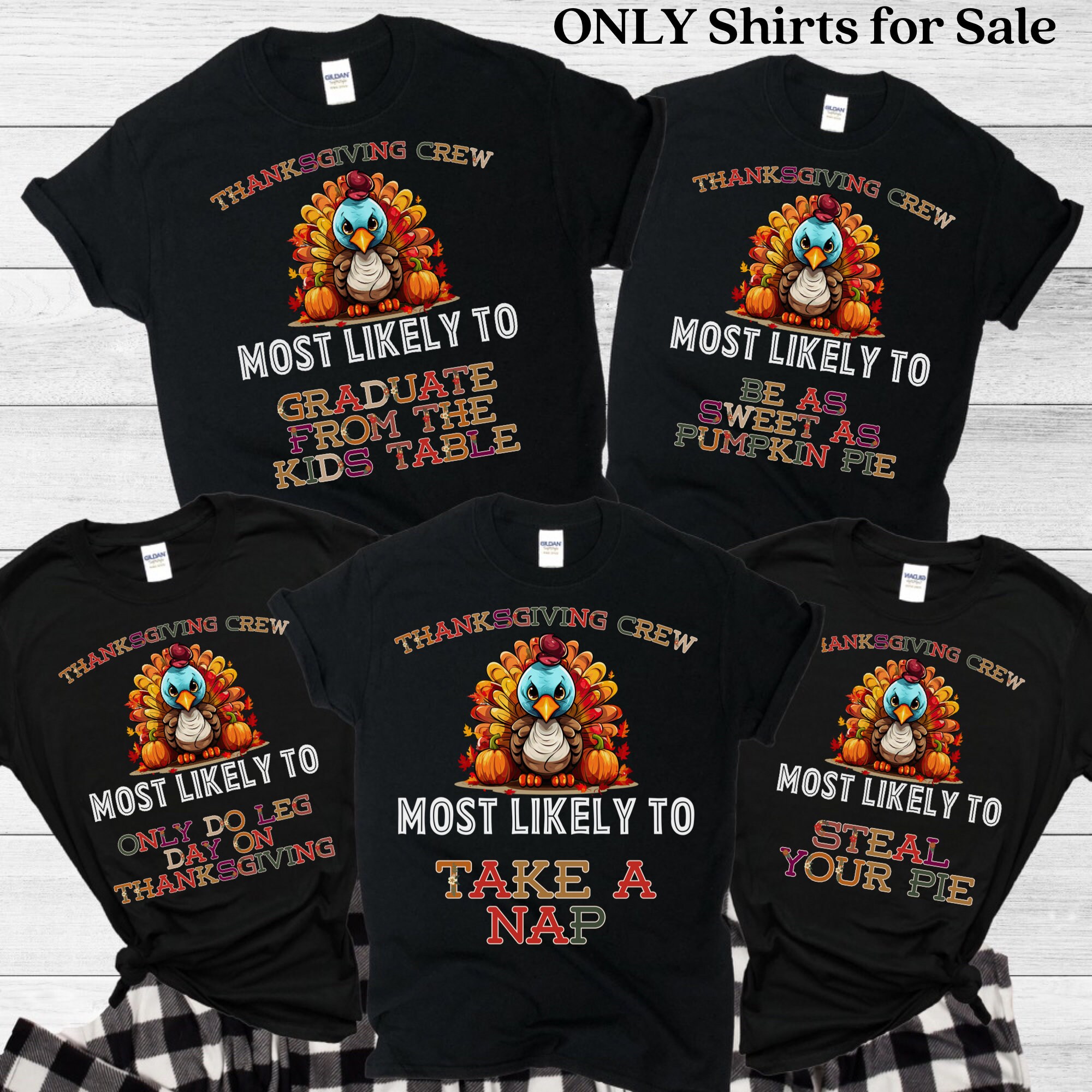 Family Thanksgiving Pajamas, Funny Matching Family Pajamas ...