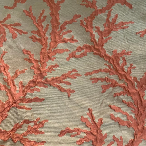 Coral Fabric - Etsy