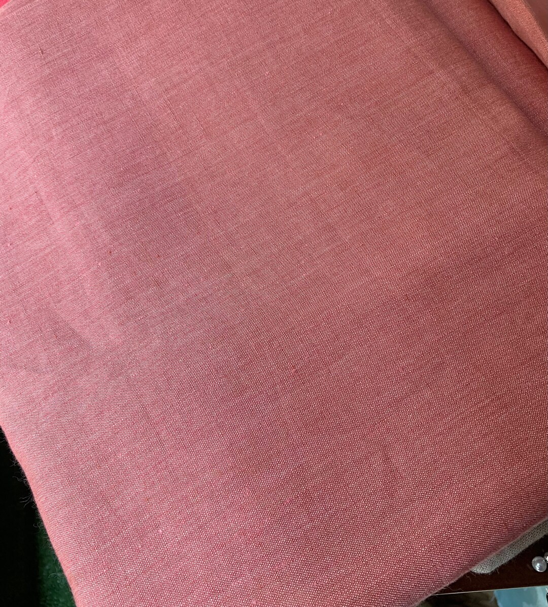 Pink Linen Fabric, Dark Pink Fabric, Lightweight Fabric for Tablecloths ...