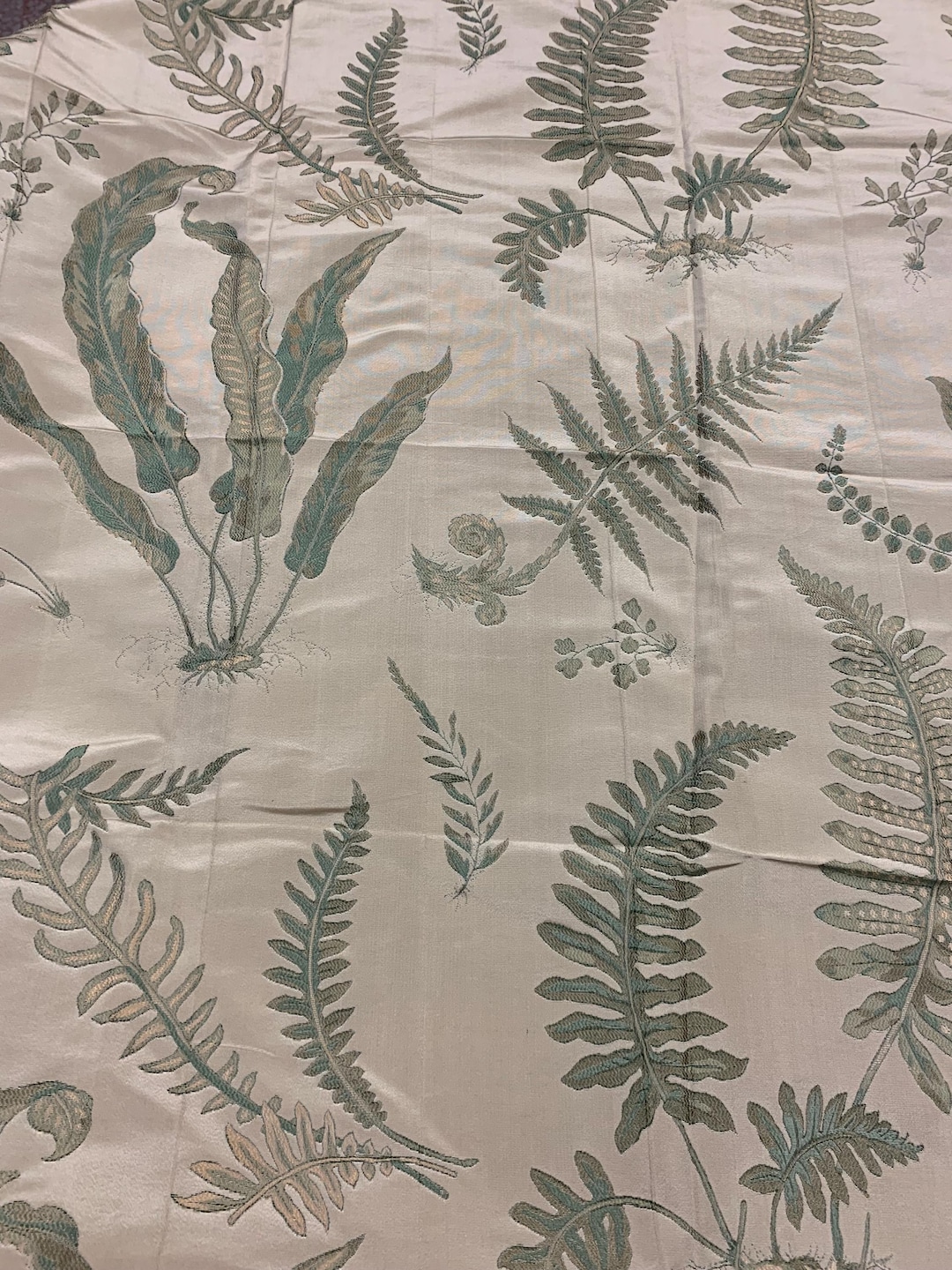 GP & Baker Fern Leaf Fabric | Silk Botanical Fabric | High End Fabric ...