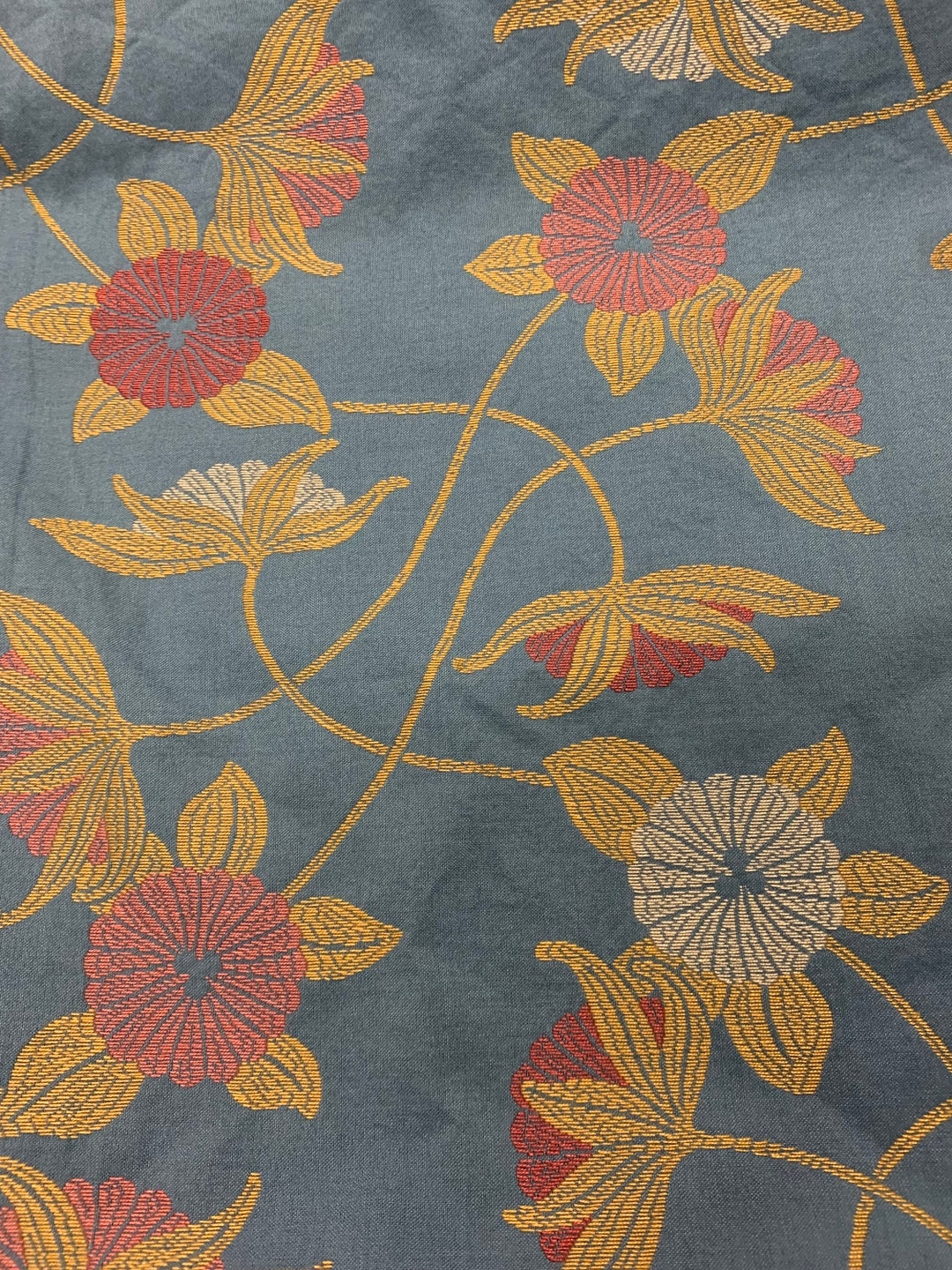 Damask Lampas Fabric, Fabric by the Meter, Upholstery Fabric, Damask ...
