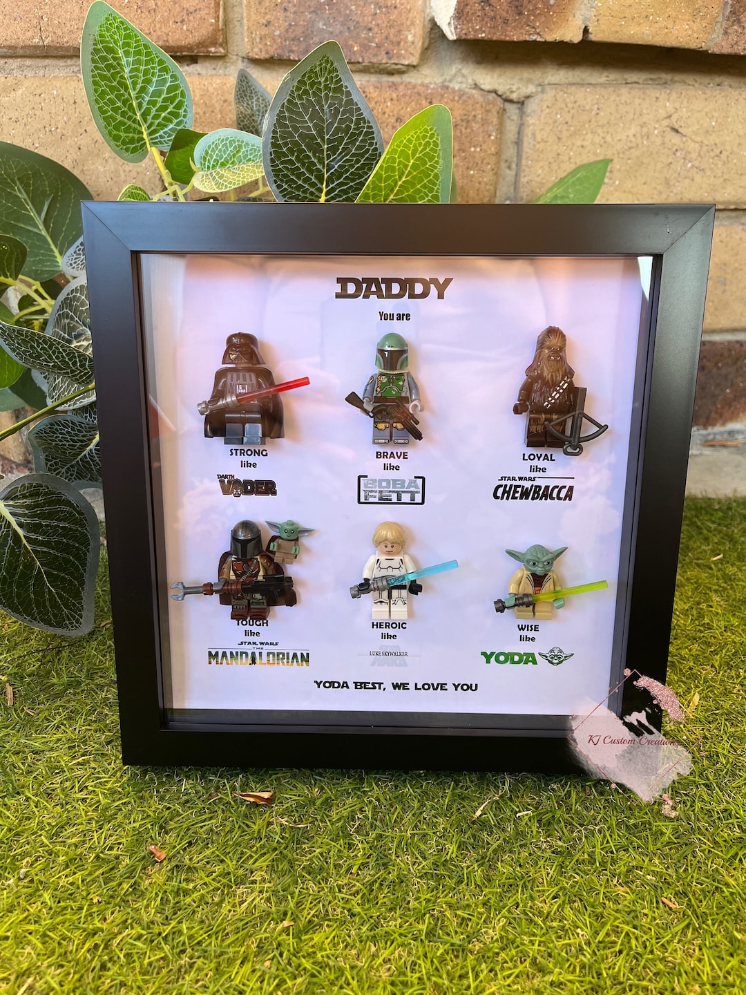 Star Wars Frame/ Fathers Day, Birthdays, Special Occasions/ 6 Character ...