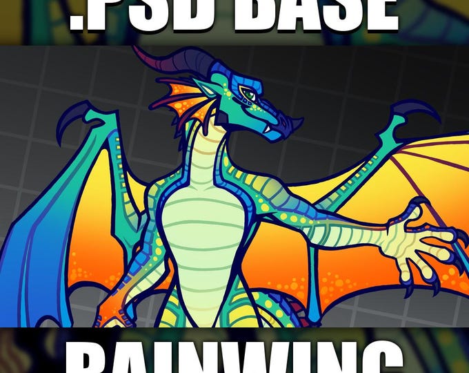 Wings of Fire Dragon Coloring Base Pack // Wof Hybrid Customization ...