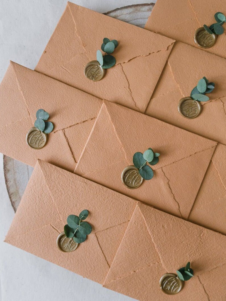 Handmade Terracota Envelope Paper C6/A6 or C5/A5 Deckle - Etsy