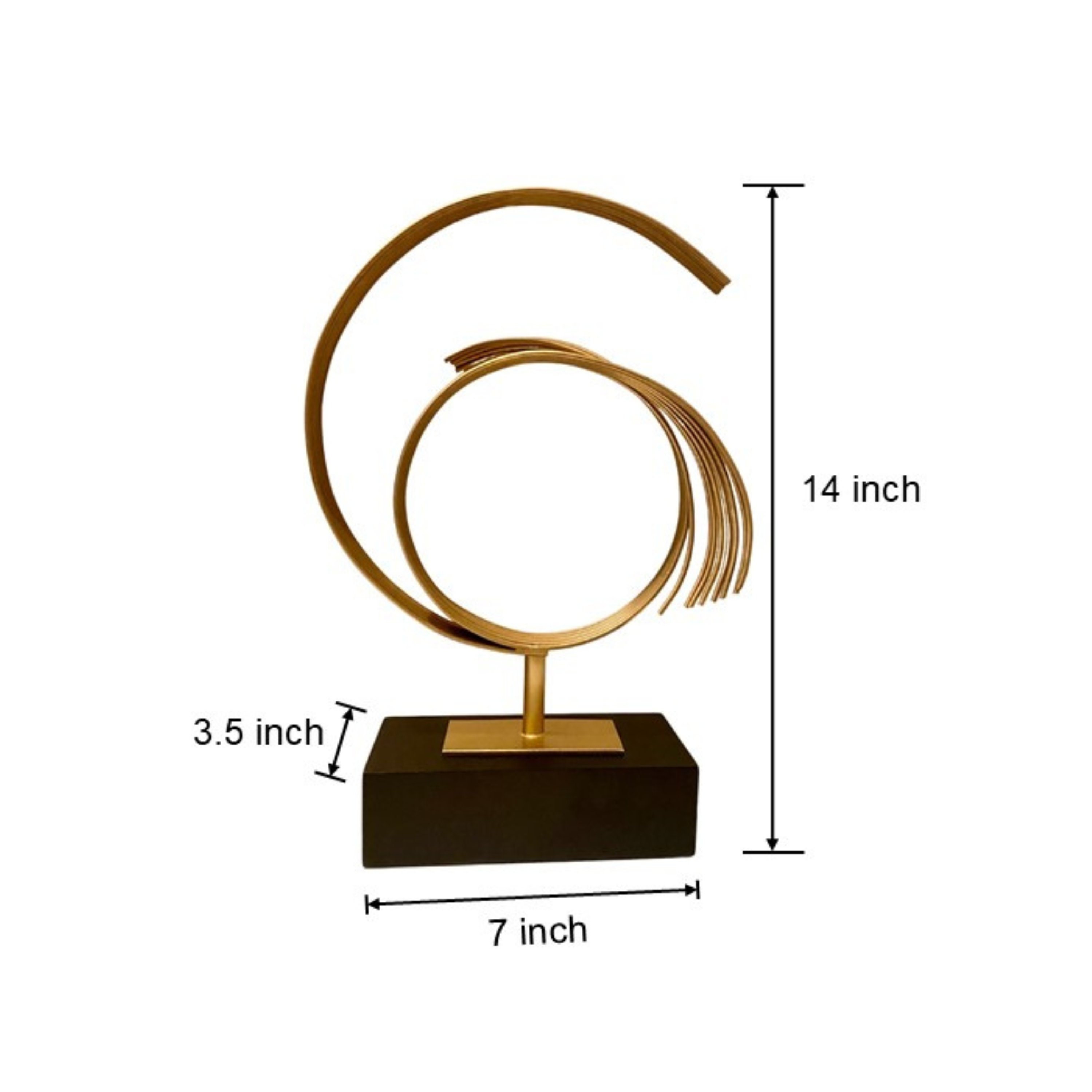 Gold Abstract Metal Sculpture: Modern Table Decor - Etsy