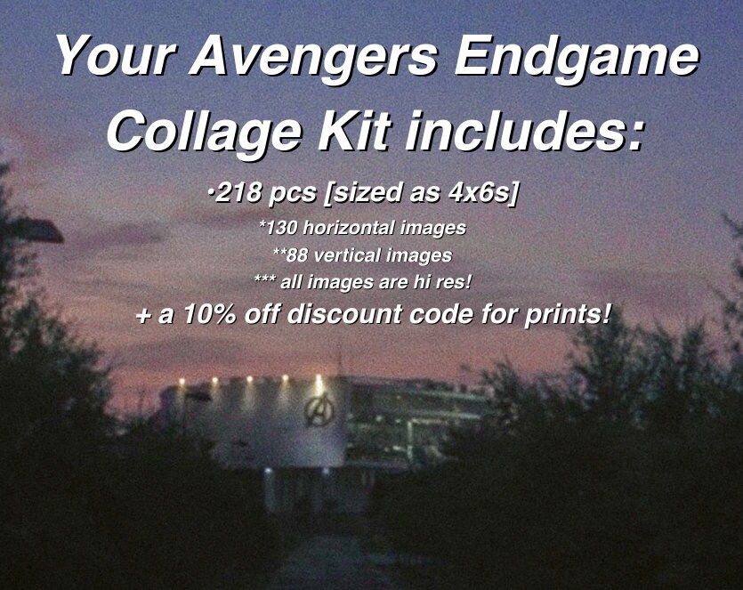 218 Pcs | Avengers Endgame Wall Collage Kit • [digital Download ...