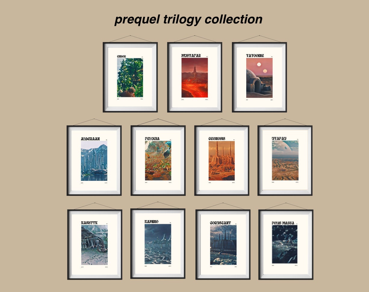 DIGITAL Star Wars Planets Poster Collection (60 Pcs) - Etsy