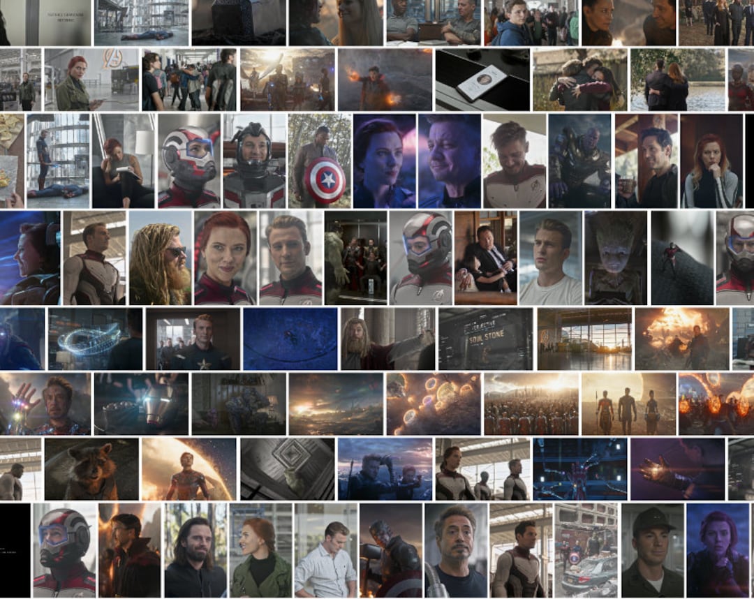 218 Pcs | Avengers Endgame Wall Collage Kit • [digital Download ...