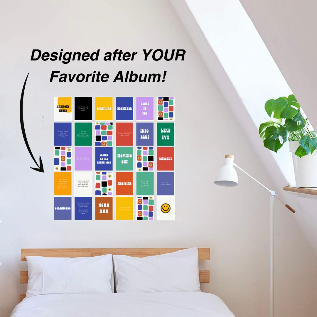 CUSTOM Music Album Themed Wall Collage Kit [includes Song Titles ...