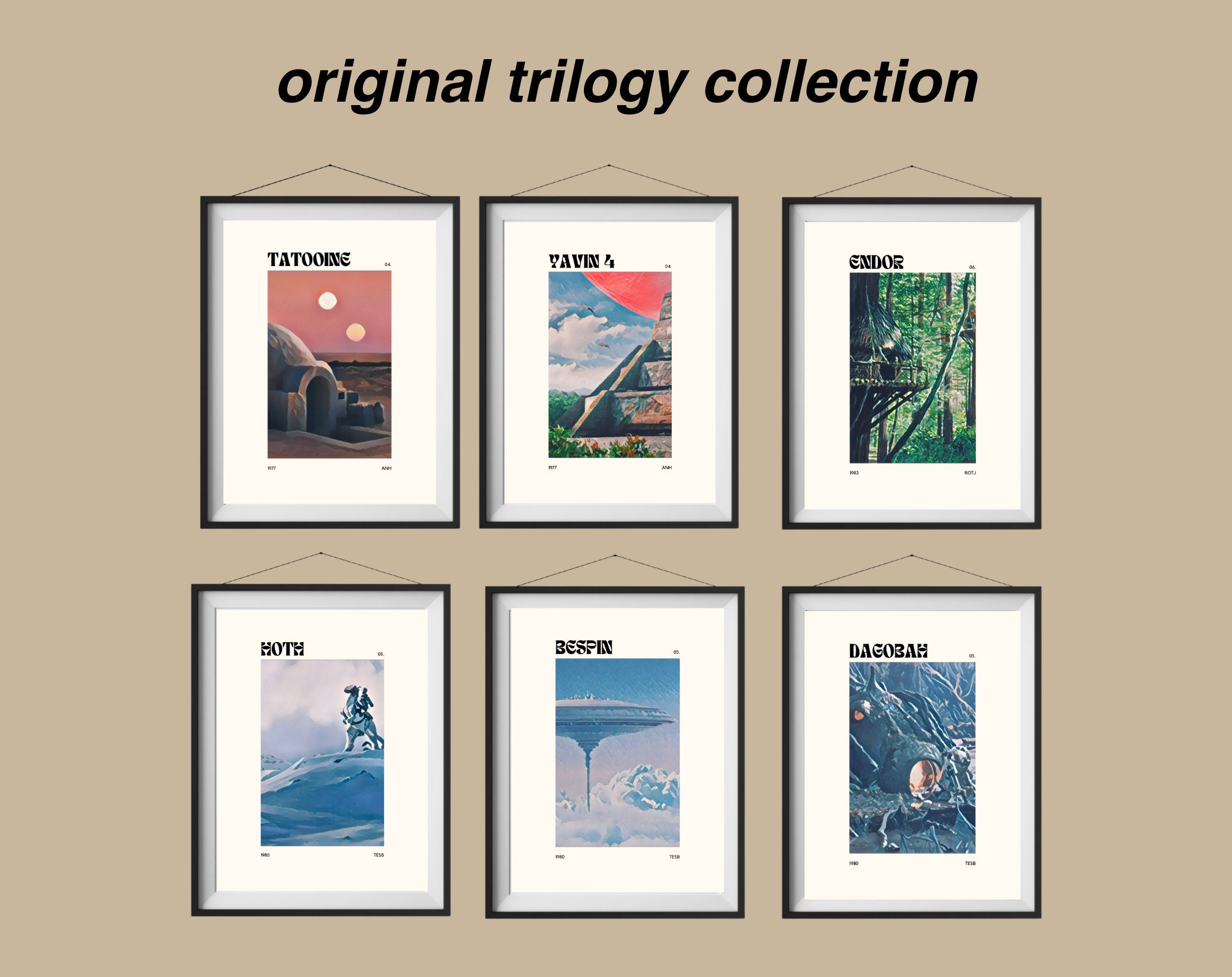 DIGITAL Star Wars Planets Poster Collection (60 Pcs) - Etsy