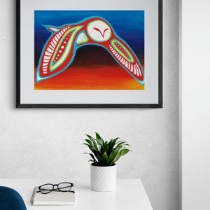 Owl by Patrick Hunter Indigenous Art Print, First Nations, Ojibway ...