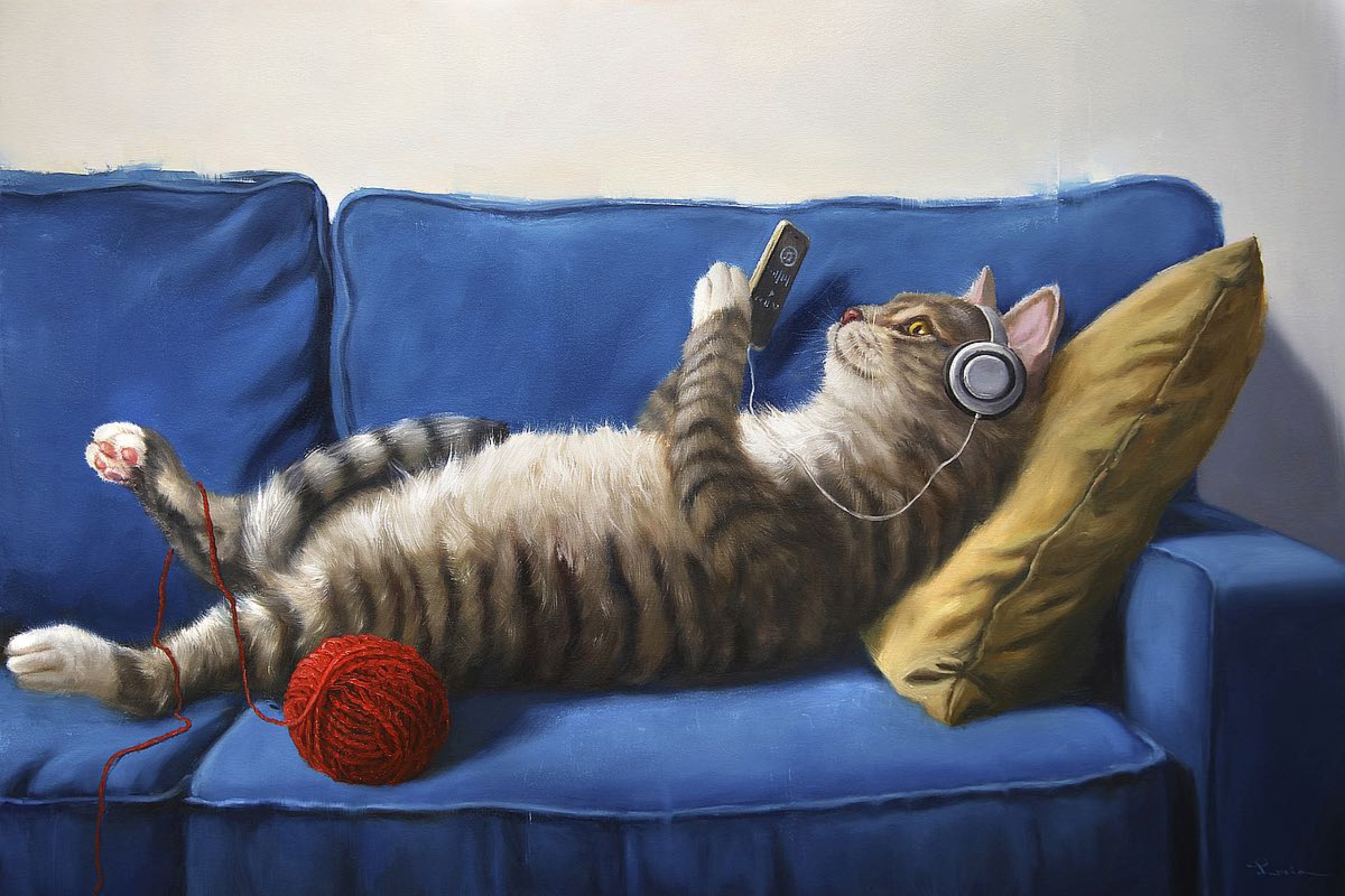 Lazy Sunday by Lucia Heffernan Art Print - Animal Cat Wall Decor, Cat ...