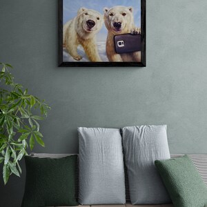 Polargram by Lucia Heffernan Art Print - Animal Polar Bear Wall Decor ...
