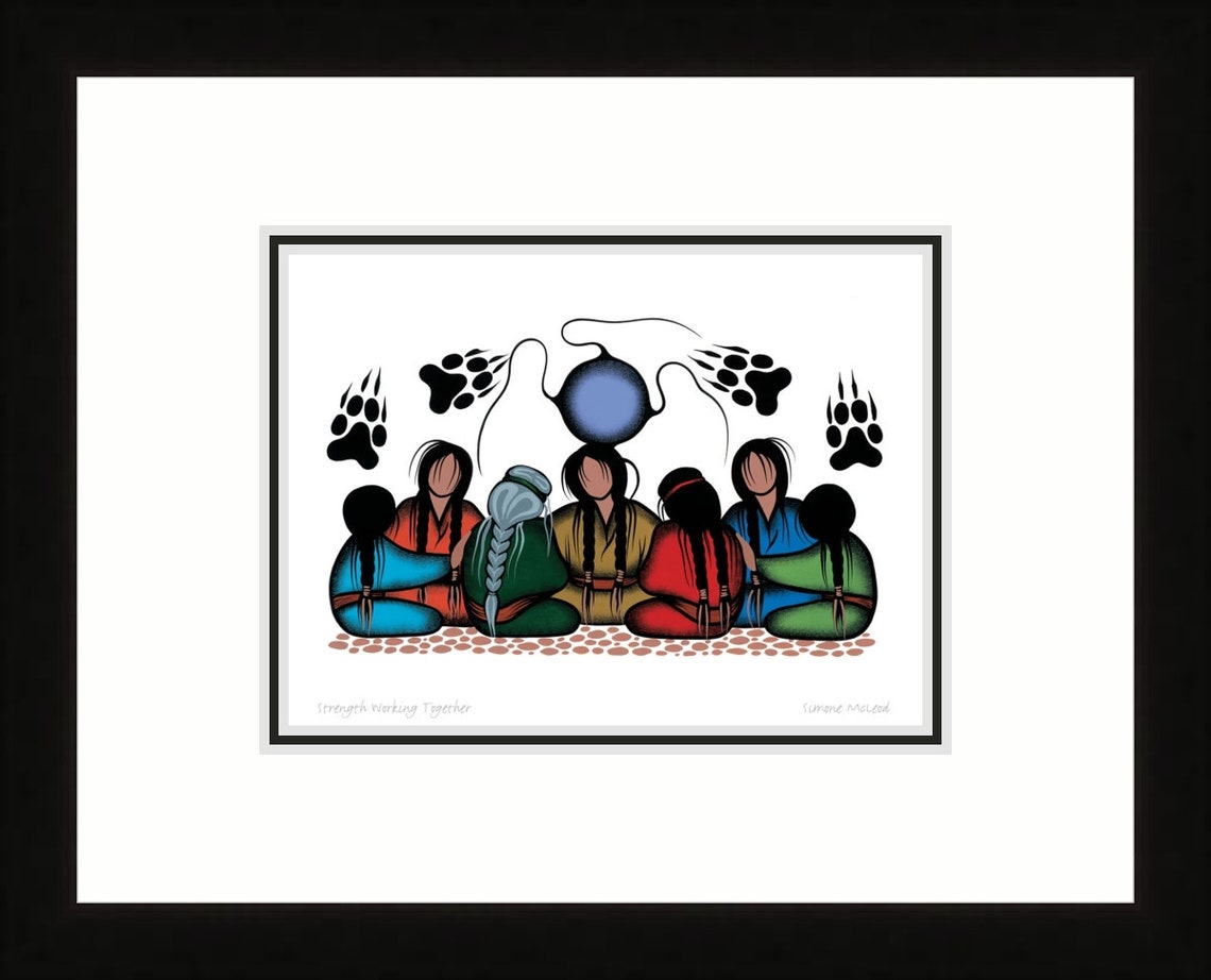 Strength Working Together by Simone Mcleod Indigenous Art - Etsy Canada