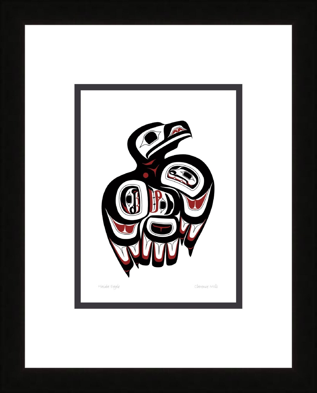 Haida Eagle by by Clarence Mills, Indigenous Art Card, Haida Artist ...