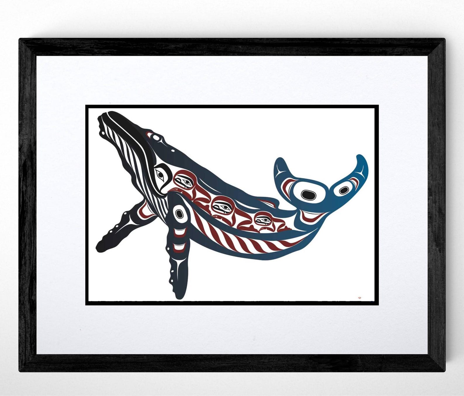 Humpback Whale by Mark Preston, Indigenous Art Print, First Nations ...