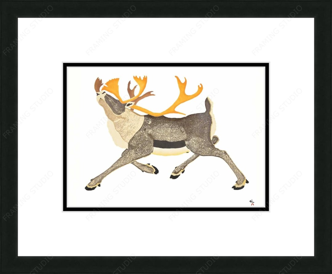 Dominant Caribou by Tim Pitsiulak, Indigenous Art Card, Cape Dorset ...