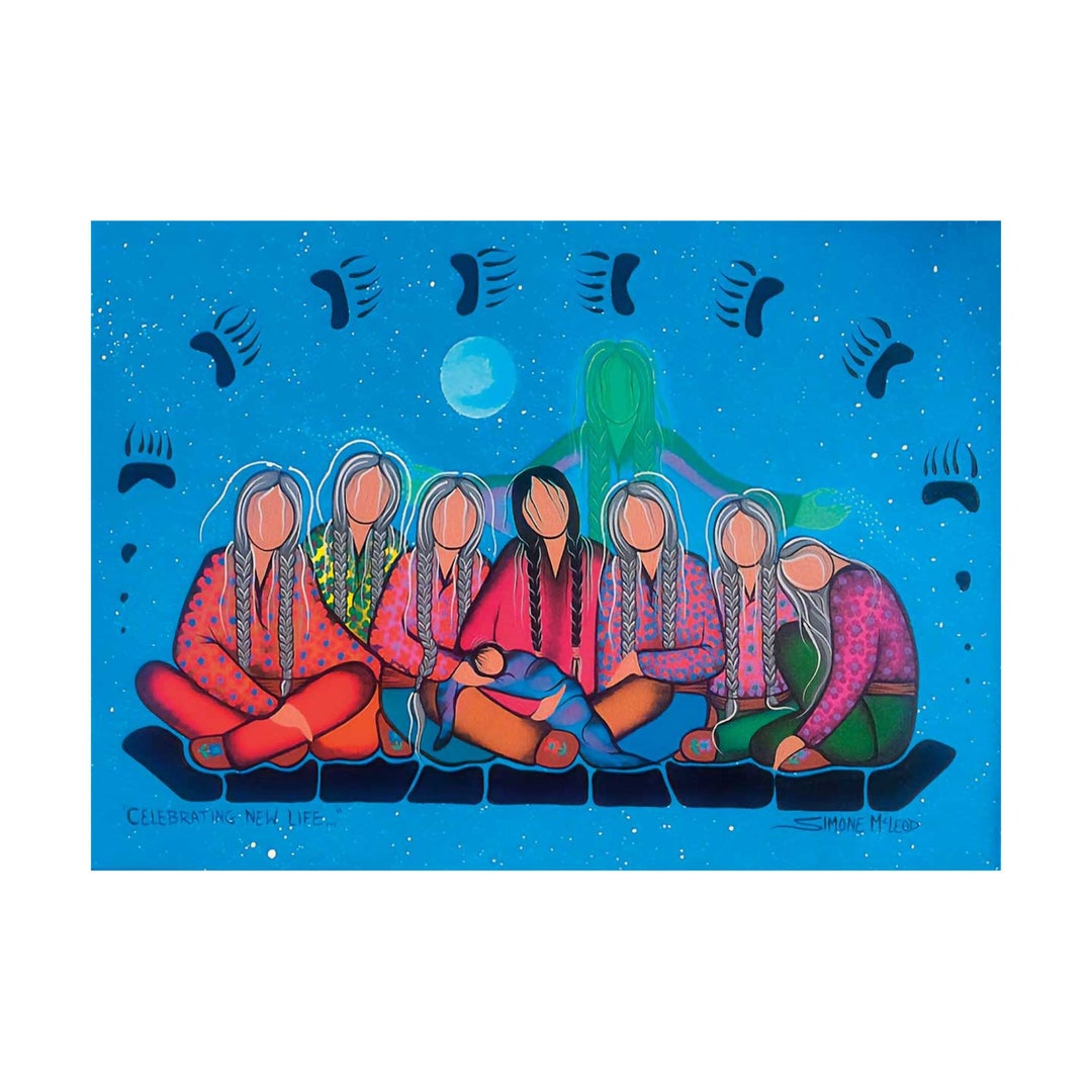 Celebrating New Life by Simone Mcleod , Indigenous Art Print, First ...