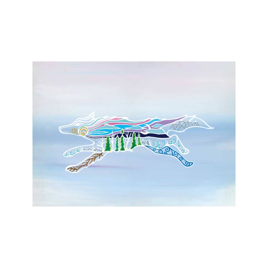 Journey by Patrick Hunter Indigenous Art Print, First Nations, Ojibway ...