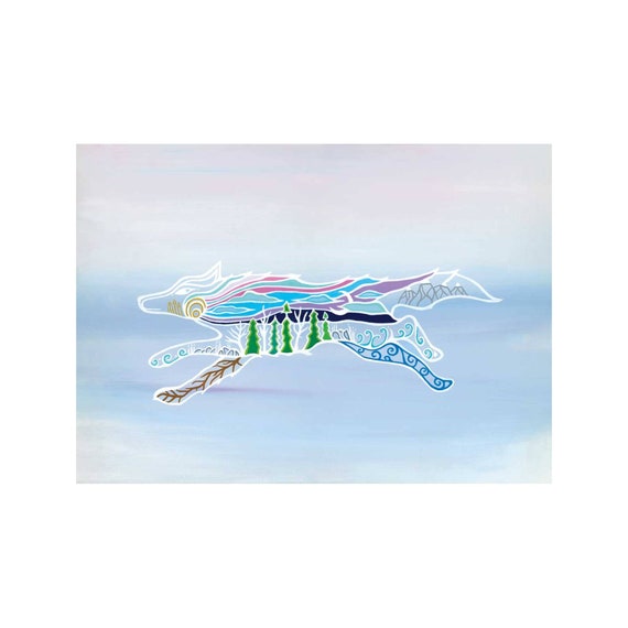 Journey by Patrick Hunter Indigenous Art Print First Nations - Etsy
