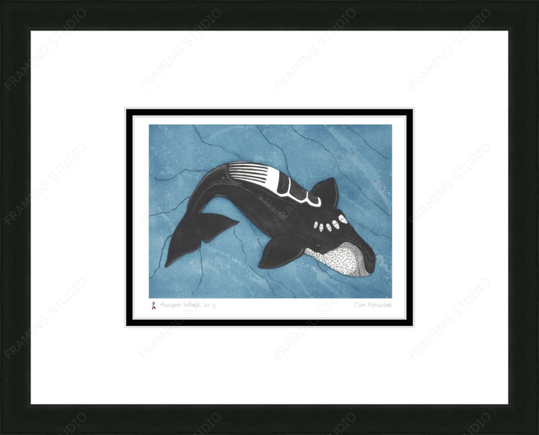 Ancient Whale, 2013 by Tim Pitsiulak, Indigenous Art Card, Cape Dorset ...