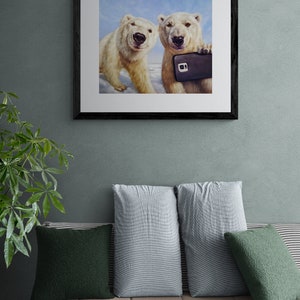 Polargram by Lucia Heffernan Art Print - Animal Polar Bear Wall Decor ...