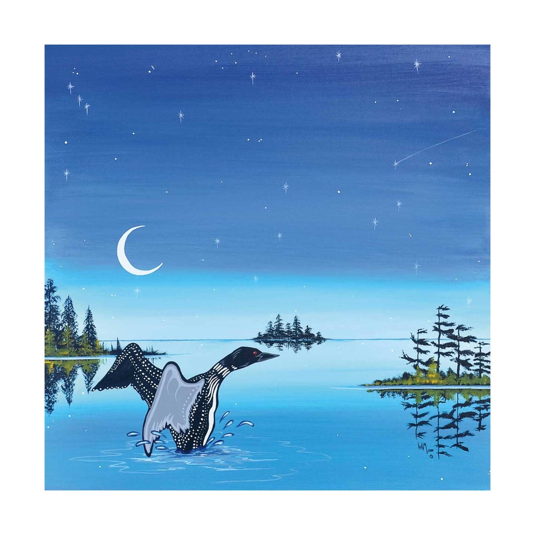 Loon Spirit by William Monague, Indigenous Art Print, First Nations ...