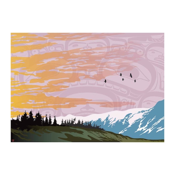 Raven First Nation Print - Etsy