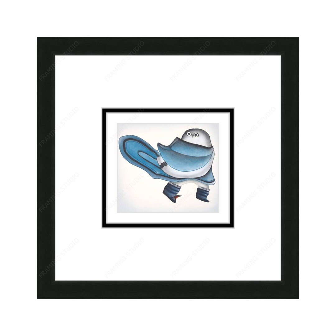 Owl in Amauti by Ningiukulu Teevee,, Indigenous Art Card, Cape Dorset ...