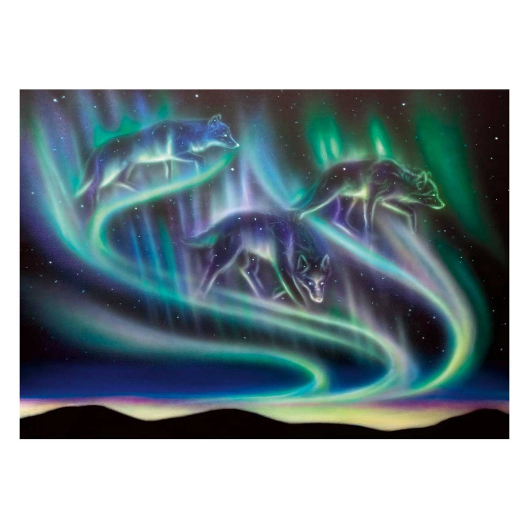 Nature by Amy Keller-rempp Indigenous Art Print, Wolf, First Nations ...