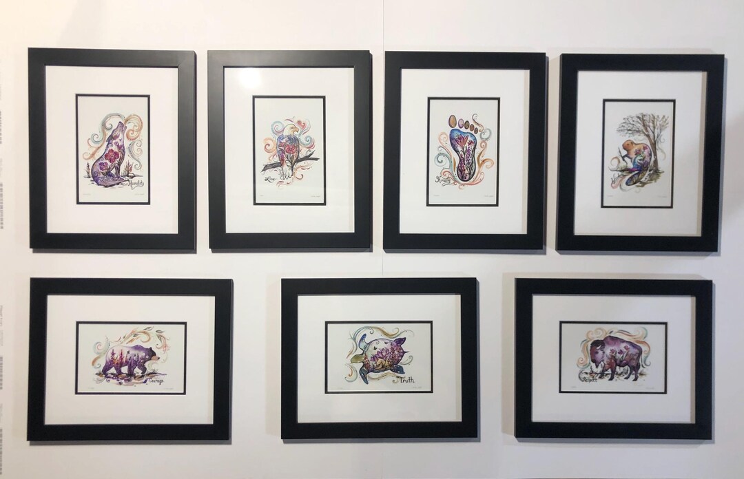 Seven Sacred Teachings by Carla Joseph, Indigenous Art Print, Seven ...