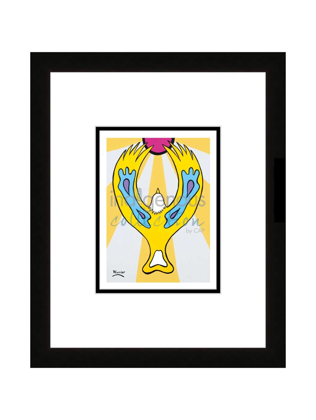 Golden Eagle by Lorne Julien, Indigenous Art Card, Framed Art Card - Etsy