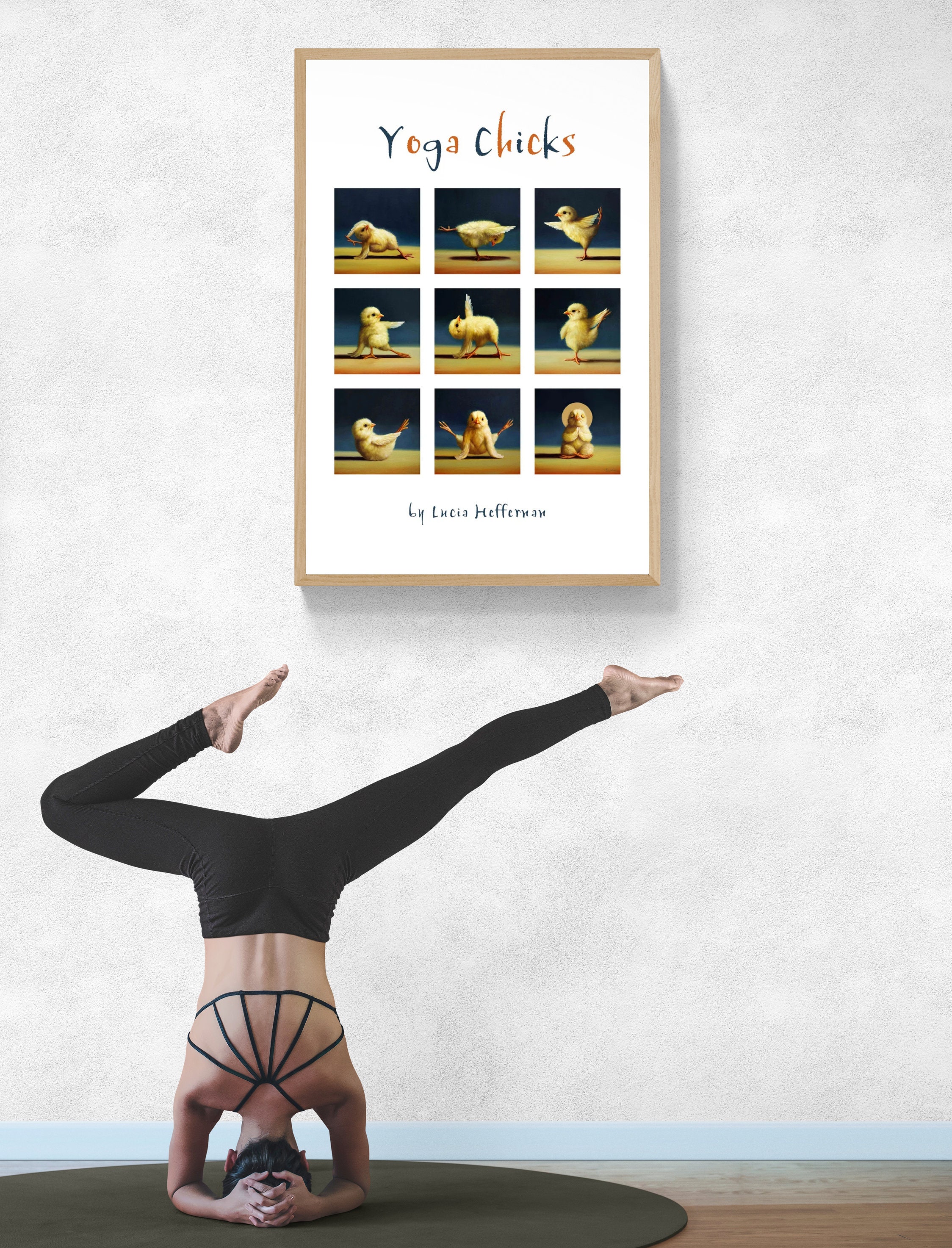 Yoga Chicks Collage by Lucia Heffernan Art Print Yoga - Etsy