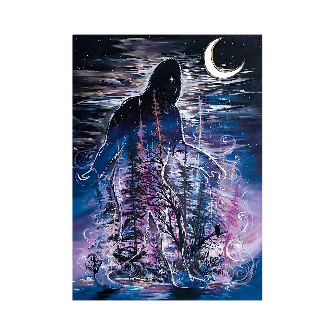 Sabe (sasquatch) by Carla Joseph, Indigenous Art Print, First Nations ...