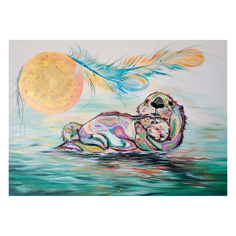 Indigenous Otter Art - Etsy UK