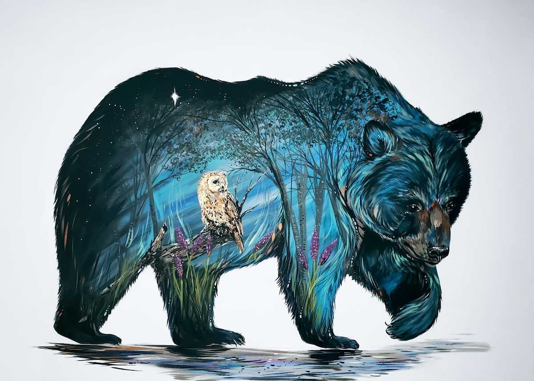 Wise Bear by Carla Joseph, Indigenous Art Print, First Nations, Native ...