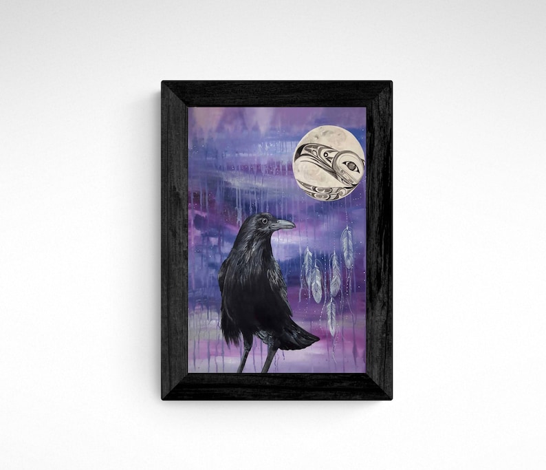 Raven Keeper by Karen Erickson, Indigenous Art Print, First Nations ...