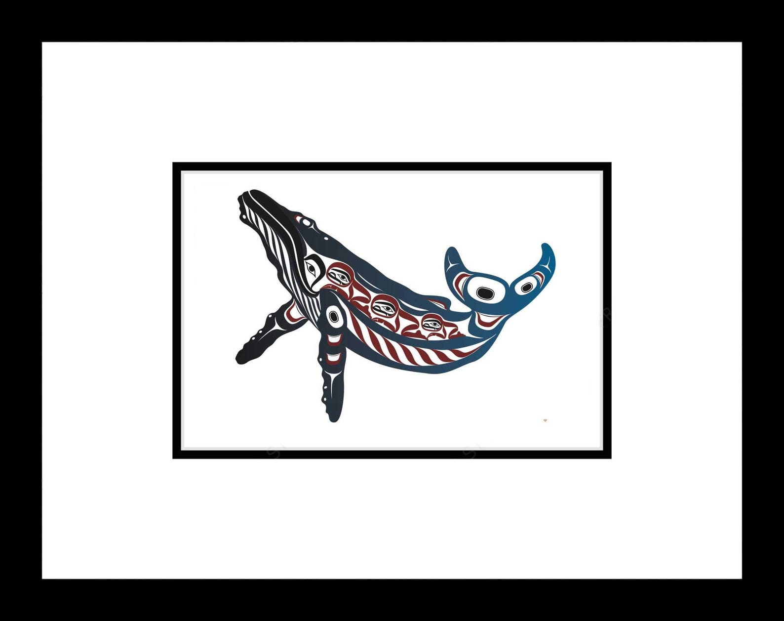 Humpback Whale by Mark Preston, Indigenous Art Print, First Nations ...