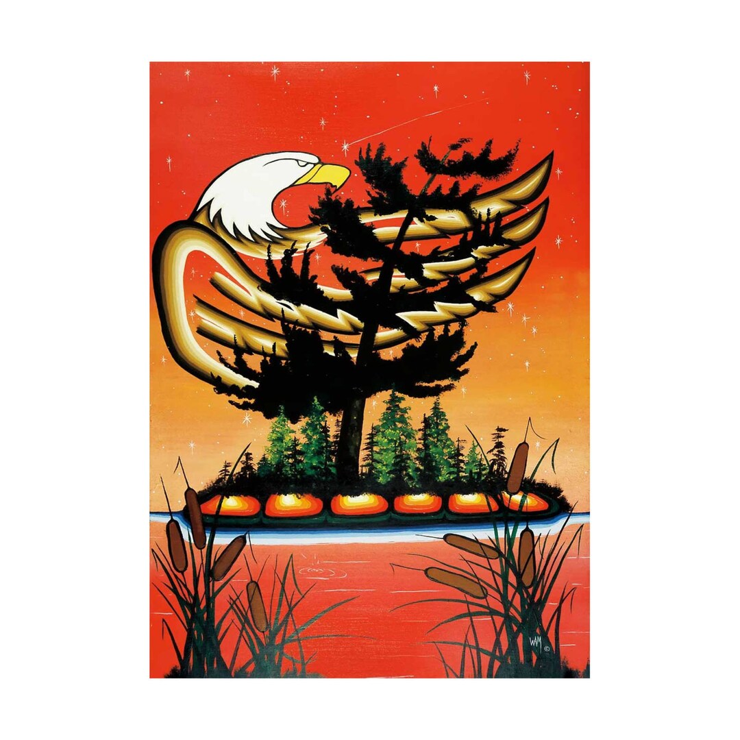 Turtle Island by William Monague, Indigenous Art Print, First Nations ...